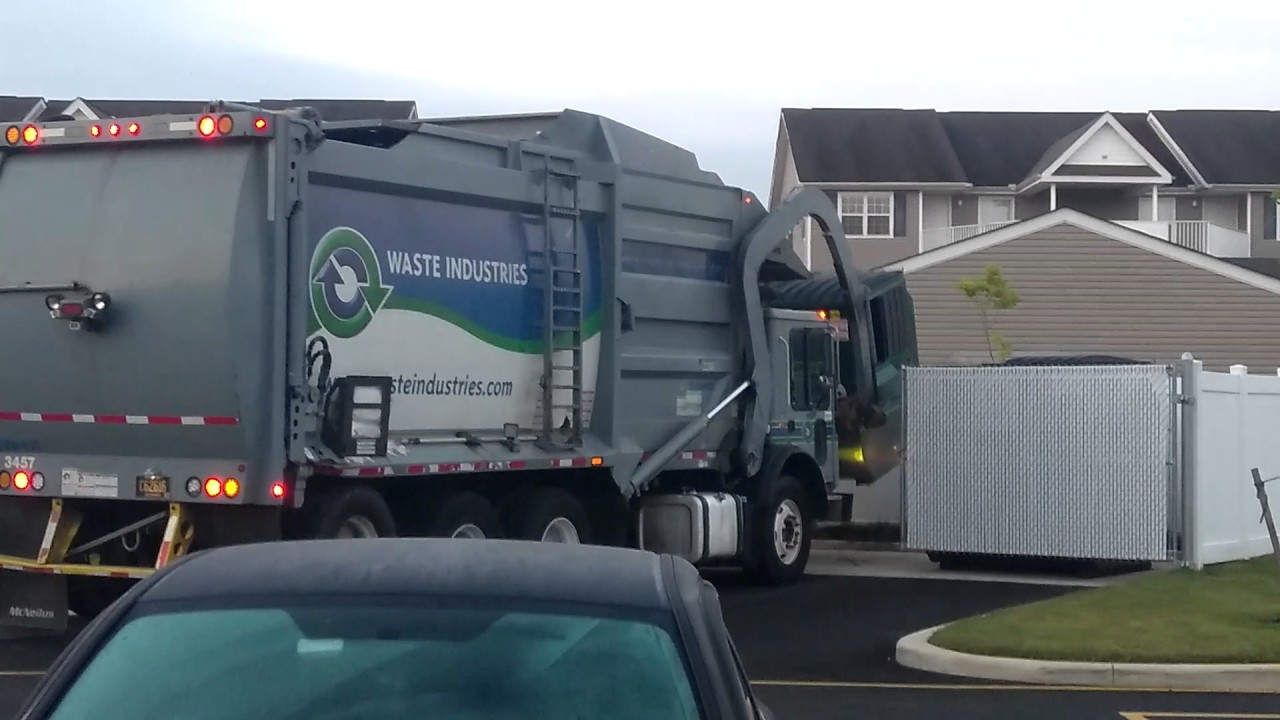 Waste industries collecting recycling - YouTube