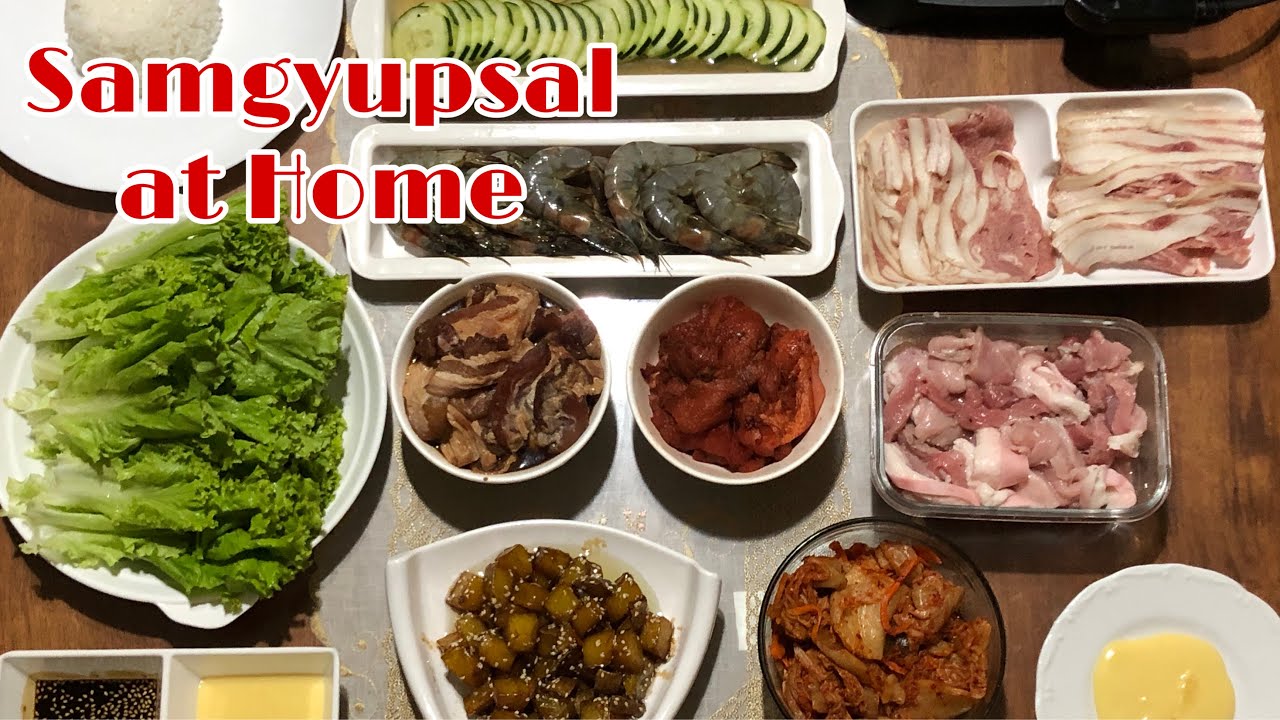 Samgyup at Home | Homemade Korean Food - YouTube