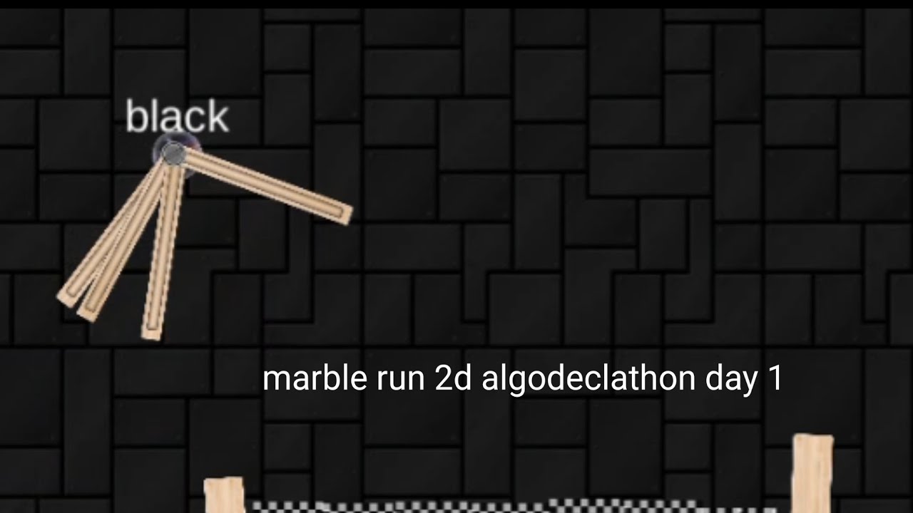 marble run 2d algodeclathon day 1 - YouTube