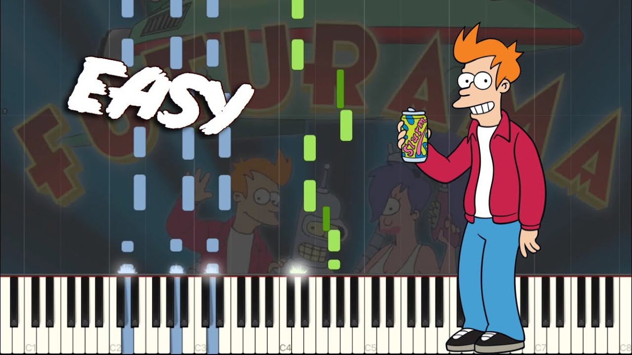 Futurama Theme Piano Tutorial - YouTube