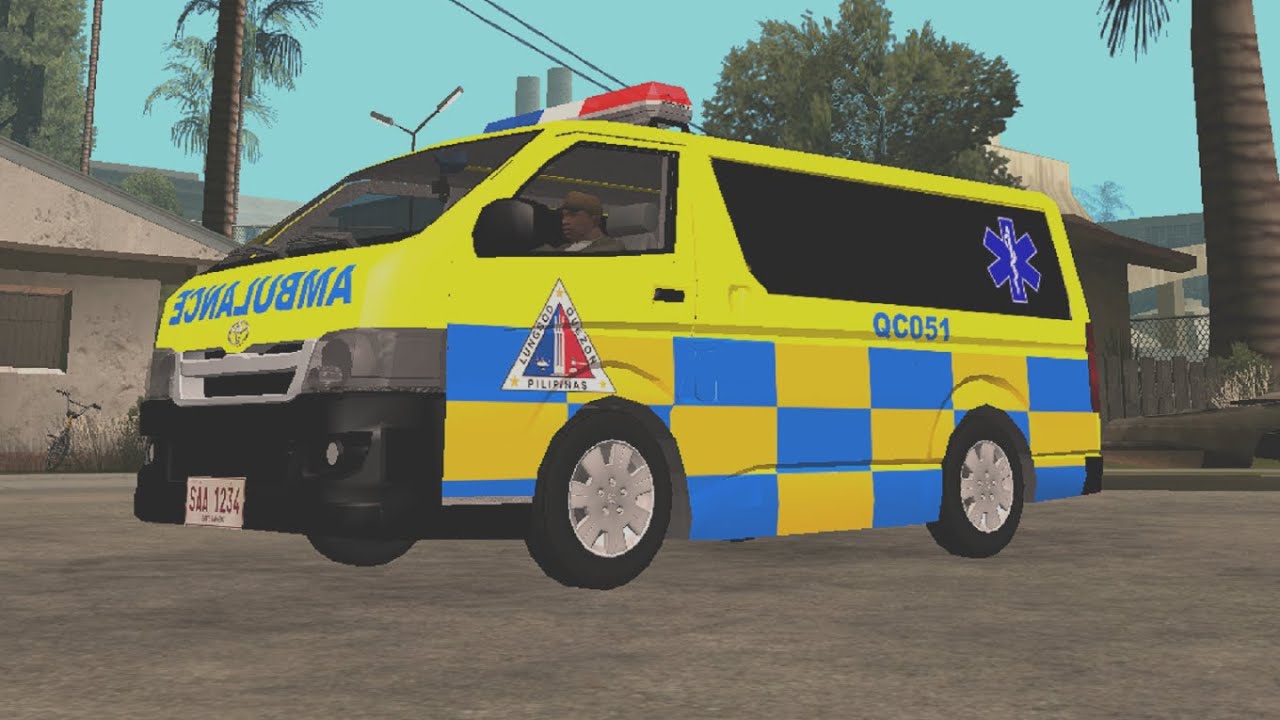 Toyota Hiace Quezon City Ambulance as Newsvan ( GTA San Andreas van ...