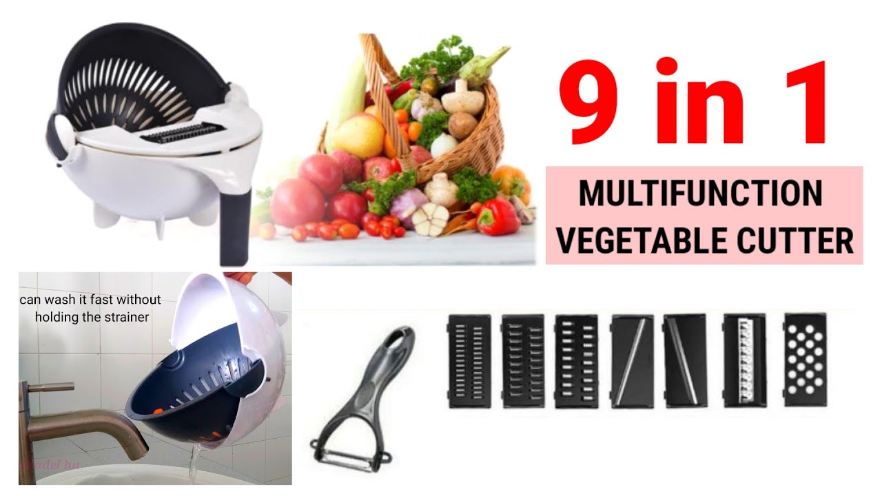 9 in 1 VEGETABLE CUTTER | MULTIFUNCTION FRUIT and VEGETABLE CUTTER with ...