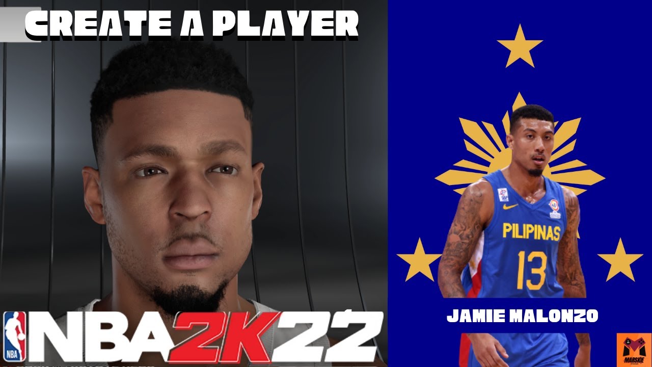 NBA 2K22 Create A Player - Jamie Malonzo - YouTube