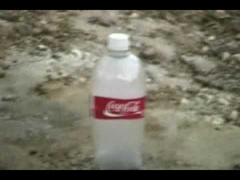 Coke Bottle Exploding - YouTube
