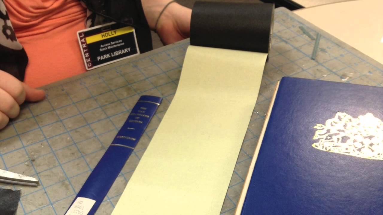 Book Repair- New Spines - YouTube