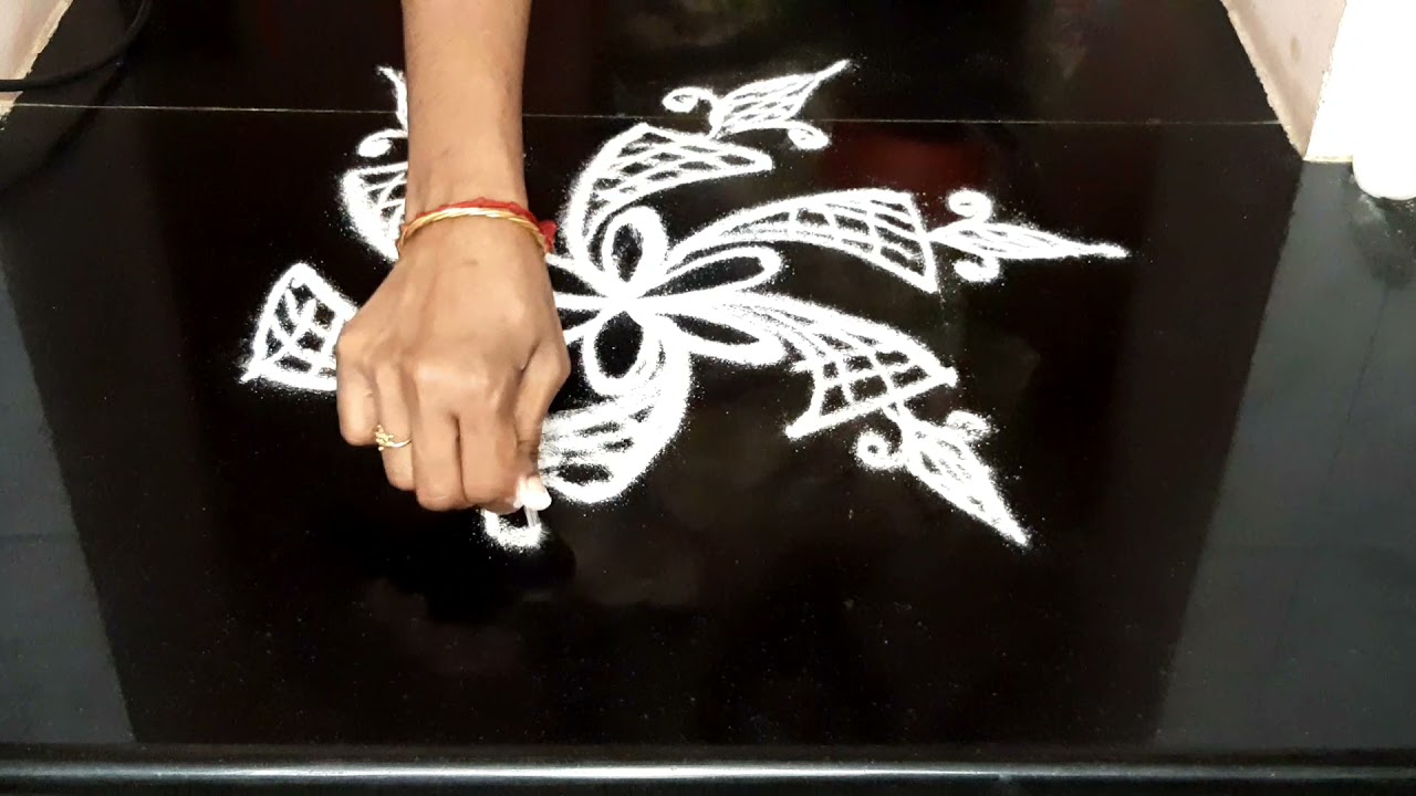 Simple and Easy kolam/daily easy Kolam - YouTube
