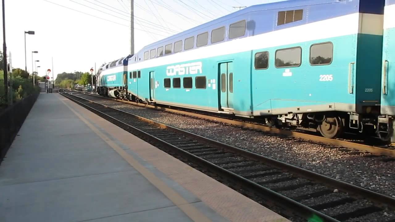 Coaster #2104 & Coaster #2306 Arrive & Depart From Sorrento Valley ...