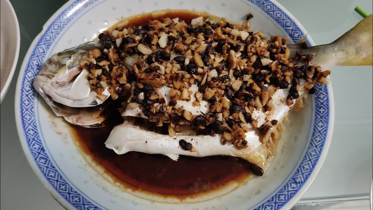 Chinise Steam Fish l Steam fish with garlic and black beans - YouTube