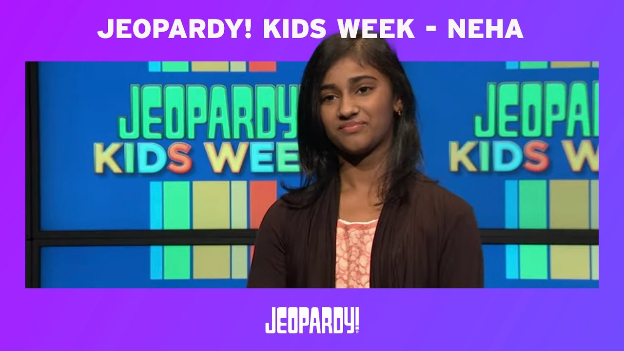 Jeopardy! Kids Week - Neha | JEOPARDY! - YouTube
