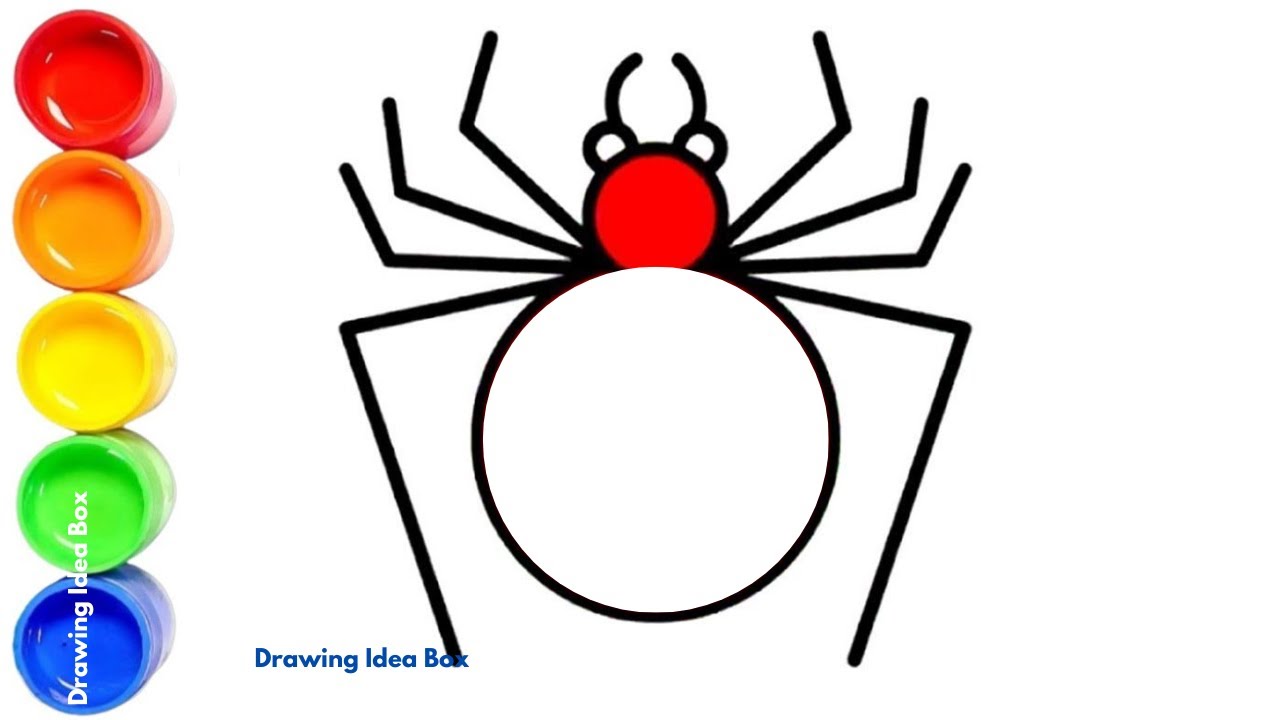 Drawing a Friendly Spider 🕷️ | Fun and Easy Tutorial for Kids + Spider ...