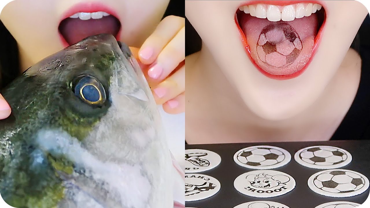 WEIRD FOODS ASMR COMPILATION #4 🤣 - YouTube