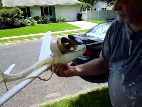 Scratch built rubberband powered ducted fan plane - YouTube