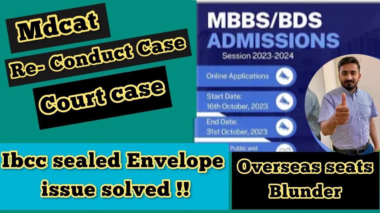 Applying with Sealed Envelope | Overseas Seats Blunder | Re-Conduct ...