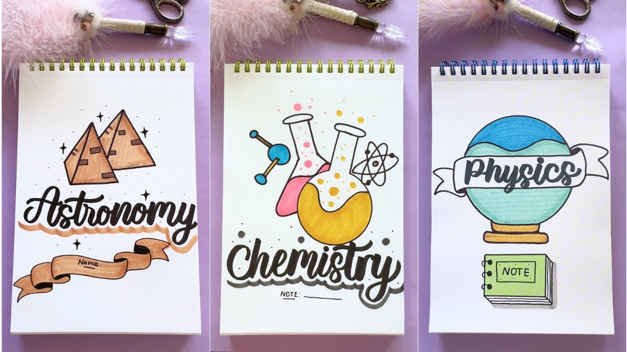 10 BEST FRONT PAGE DESIGNS FOR SCHOOL PROJECTS | Easy Tips and Hacks ...