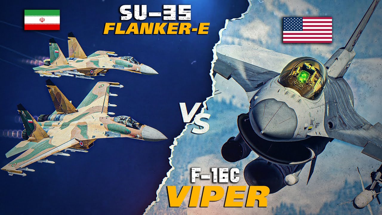 Outmatched | F-16C Viper Vs Iranian Su-35 Flanker-E | Digital Combat ...