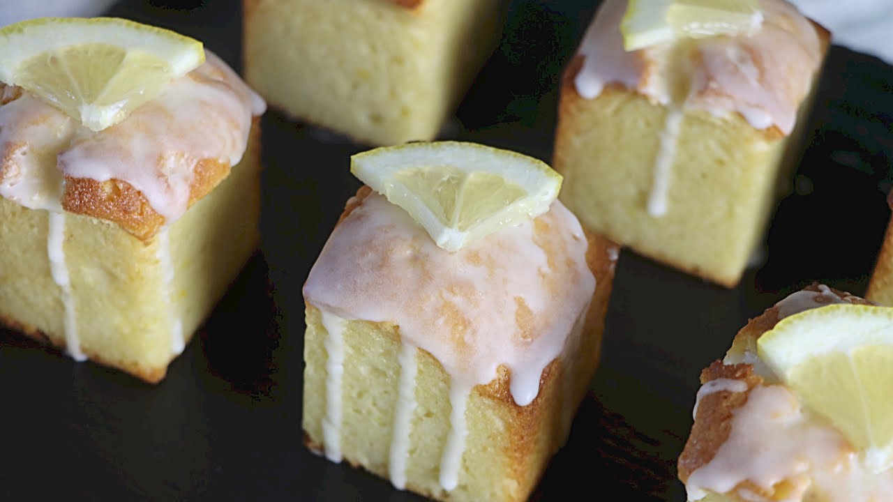Mini Lemon Cube Butter Cakes | Using Whipping Cream & Fresh Lemons ...