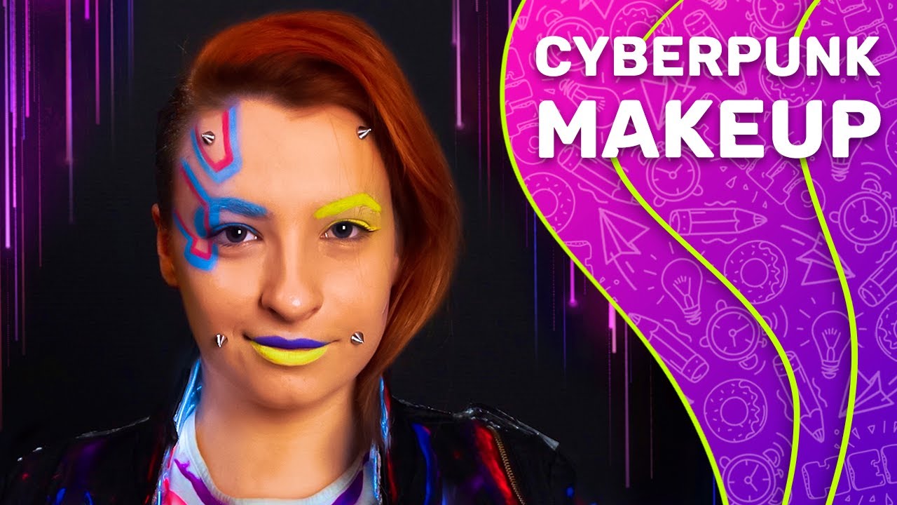 CYBERPUNK-STYLE MAKEUP | CREATIVE MAKEUP IDEAS I CYBERPUNK 2077 - YouTube