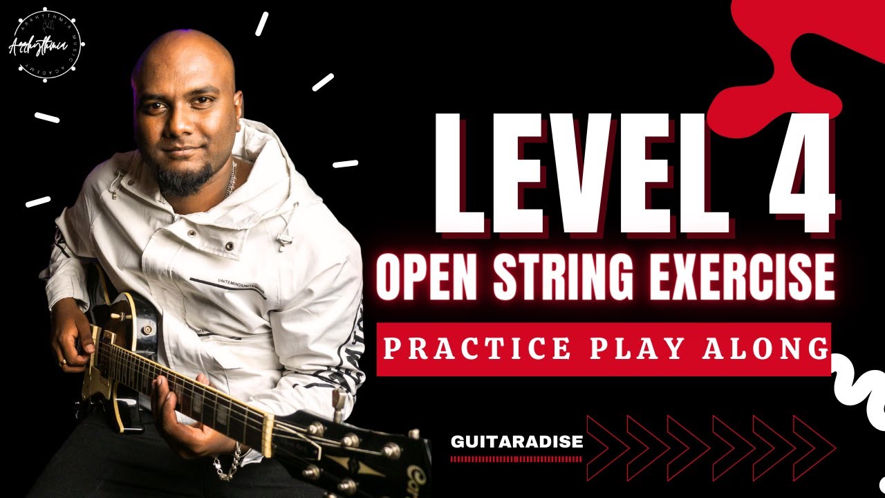 LEVEL 4 - Open String Guitar Exercise Warmup - YouTube
