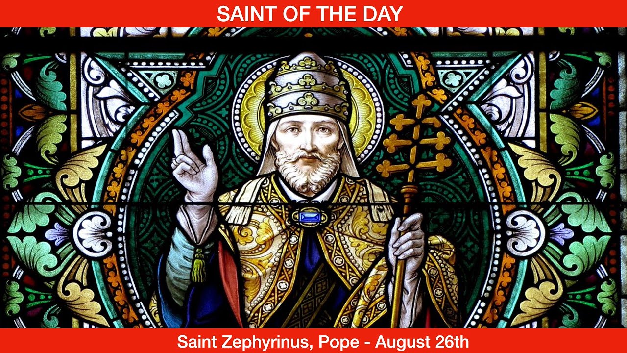Saint Zephyrinus, Pope - August 26th - YouTube
