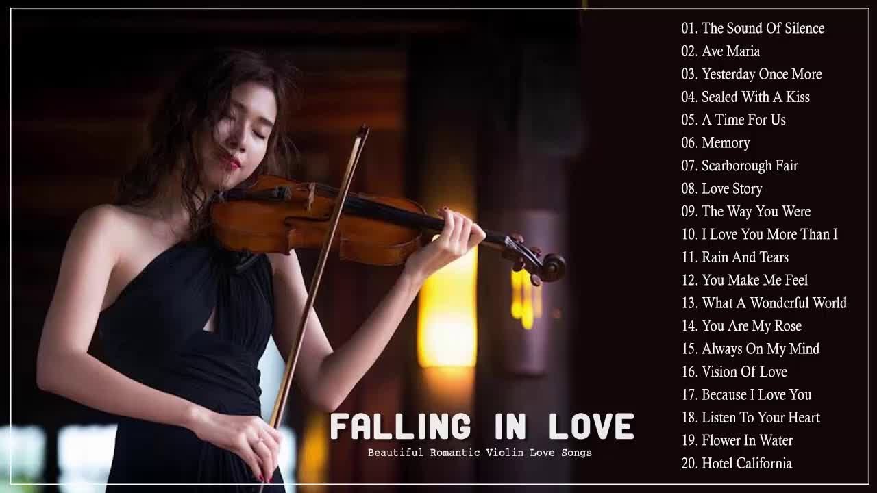 Top 50 Violin Love Songs Instrumental - Best Relaxing Instrumental ...