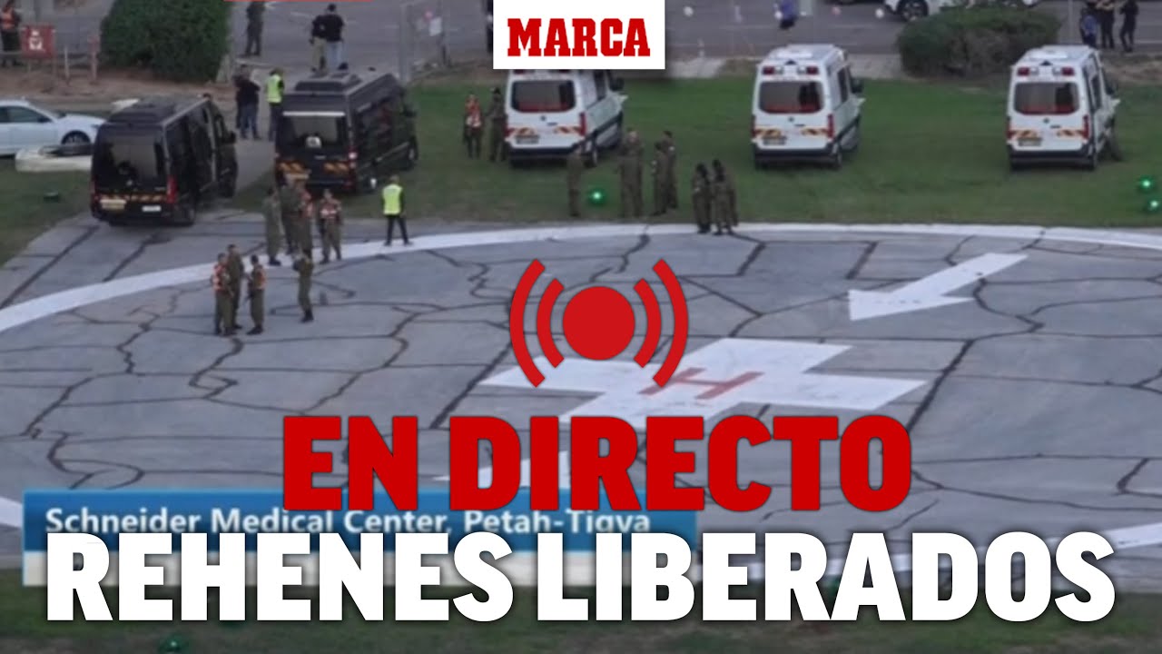 REHENES LIBERADOS | Llegada de Rehenes, EN DIRECTO - YouTube