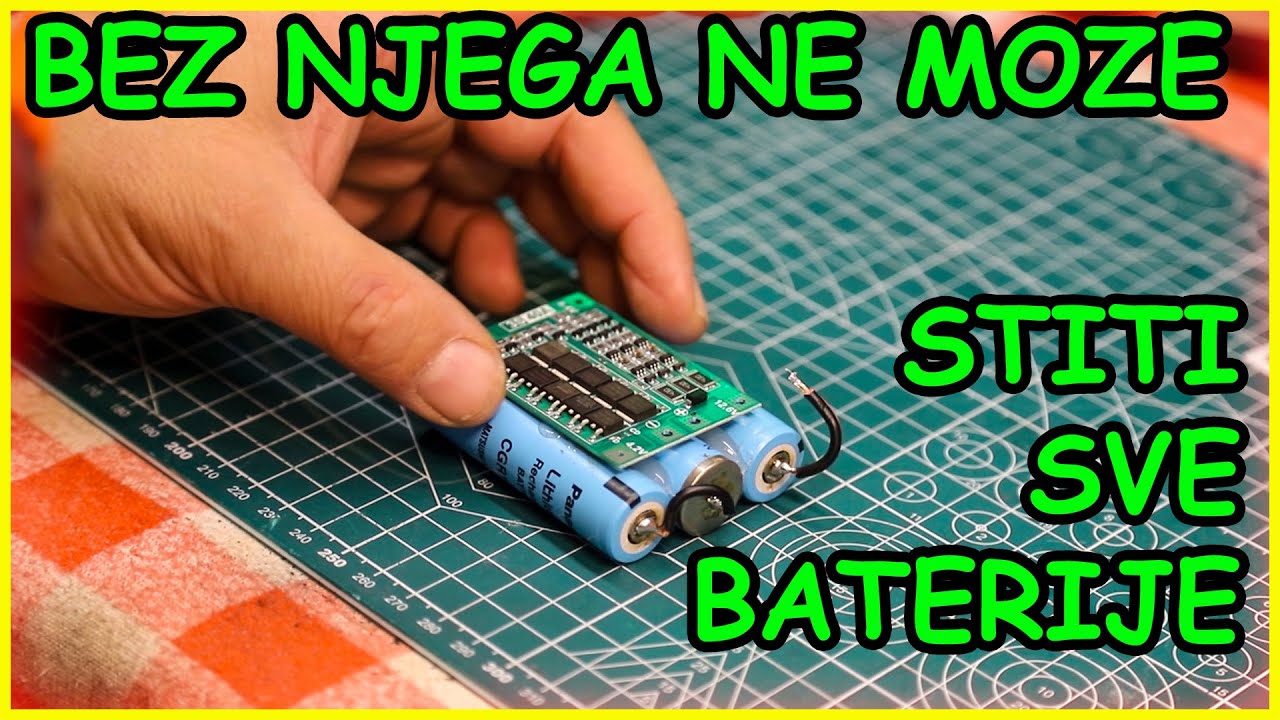BMS za litijumske baterije. Sta sve on radi? - YouTube