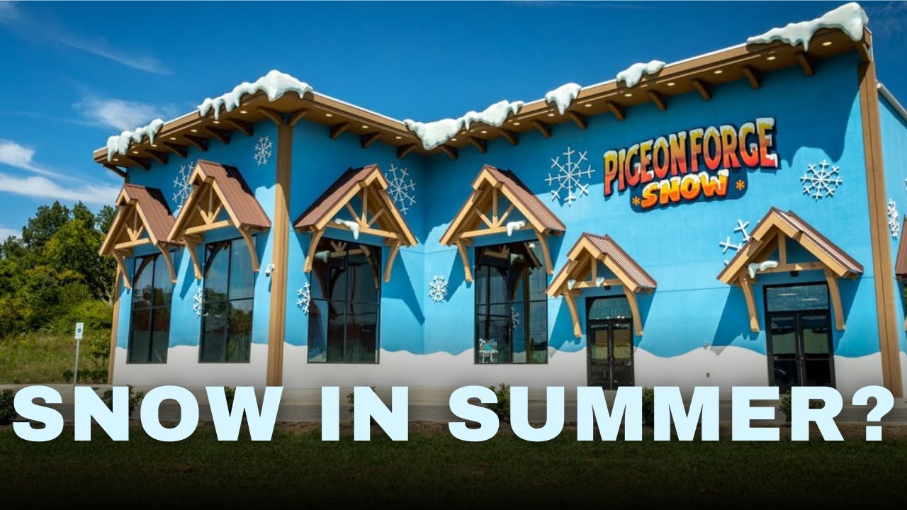 I found the only place in Pigeon Forge that gets snow EVERY DAY! - YouTube