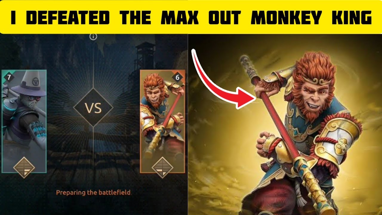 I defeated the max out monkey king | shadow fight 4 Arena - YouTube