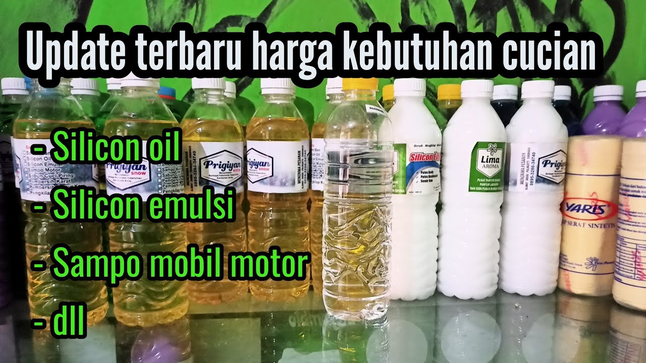 Harga terbaru silicon oil,silicon emulsi dan sampo cuci motor - YouTube
