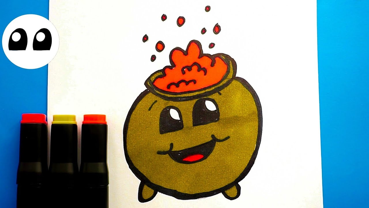 Magic cauldron | HOW TO DRAW | with sketch | CuteColor - YouTube
