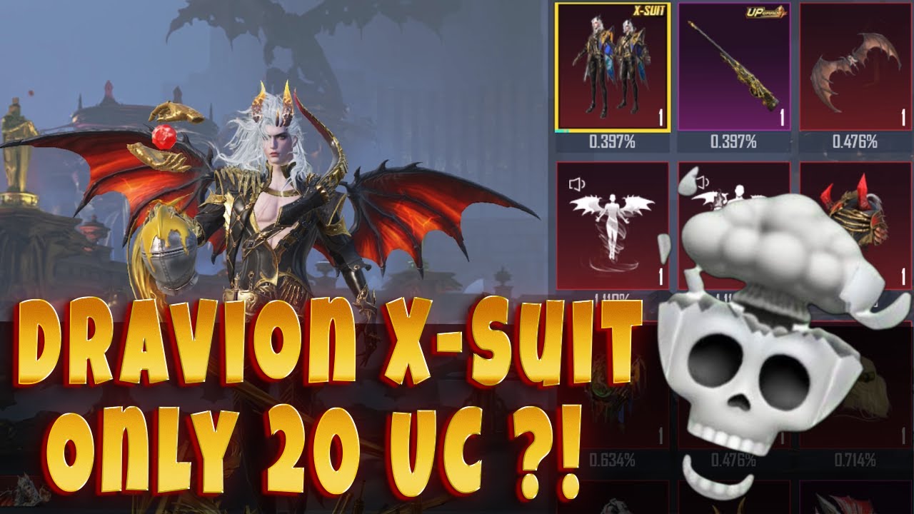 Dravion X-Suit LUCKIEST Spin Ever! JUST 20 UC?! 😱 | PUBG Mobile opening ...