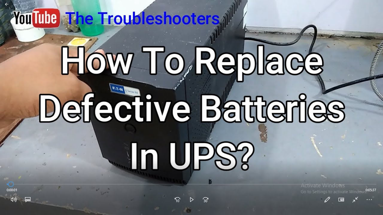 HOW TO REPLACE DEFECTIVE BATTERIES IN UPS? #TheTroubleshooters - YouTube