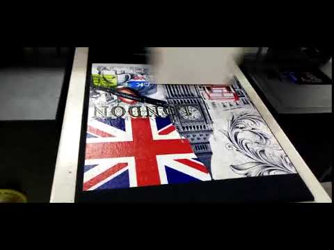 Kawalong A3 UV digital printer for leather printing R3060UV - YouTube