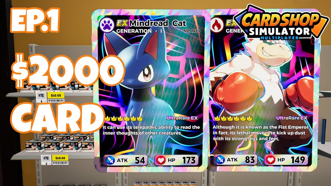 BARU MAIN LANGSUNG DAPAT 2 KARTU LANGKA $2000 | CARD SHOP SIMULATOR ...