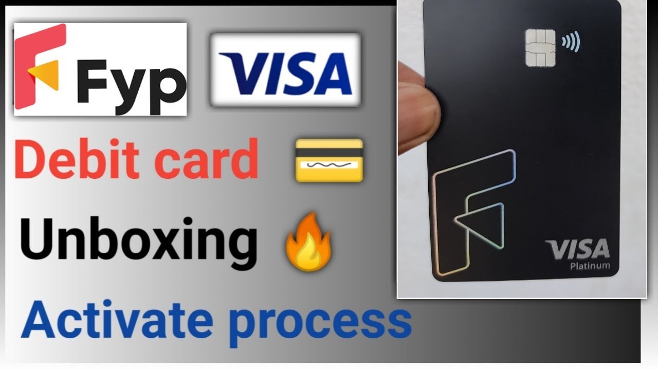 FYP Visa Debit card 💳 Unboxing and Activate full process | Tech Mani ...