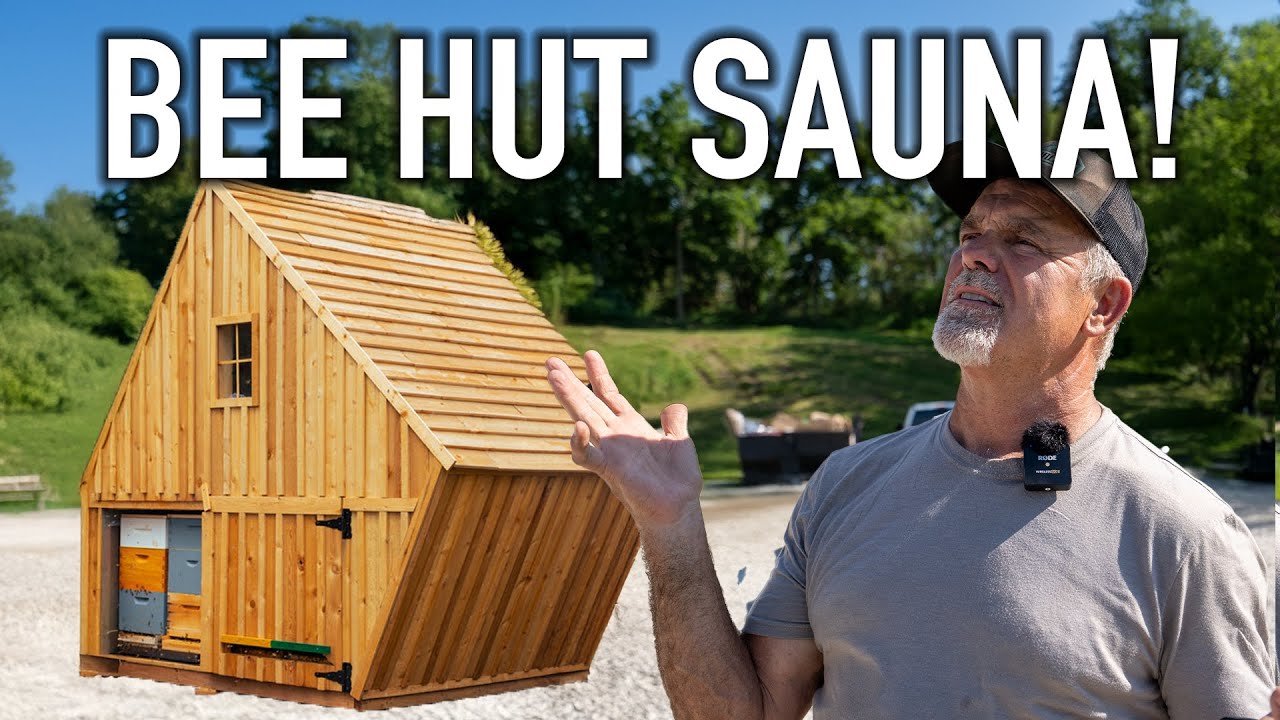 I Built a LUXURY Bee Hut SAUNA! - YouTube