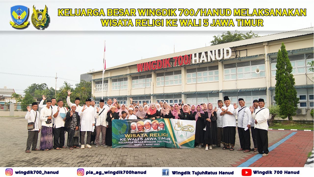 Wingdik 700/Hanud Melaksanakan Ziarah 5 Wali - YouTube