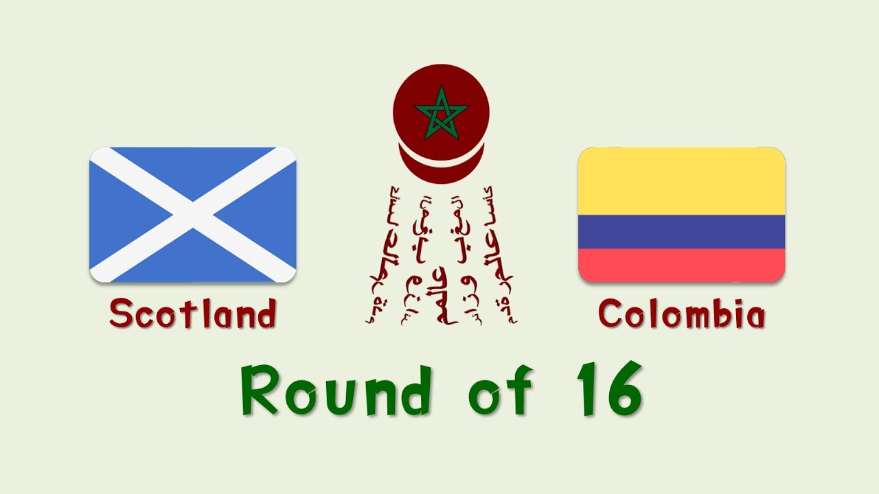 Scotland vs Colombia | Round of 16 | 5th World Cup Algeria & Morocco ...