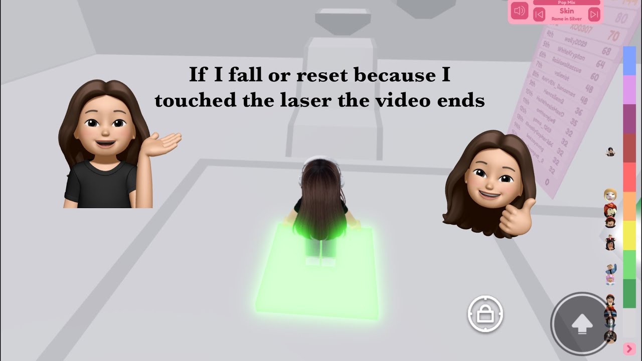 Limited Time Tower Obby but if I fall or reset from touching the laser ...