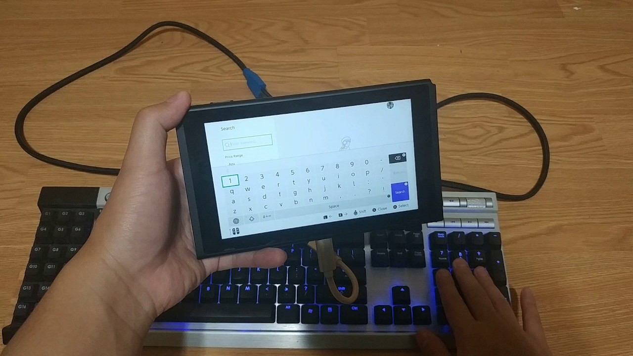 Using Nintendo Switch with USB Keyboard Undocked - YouTube