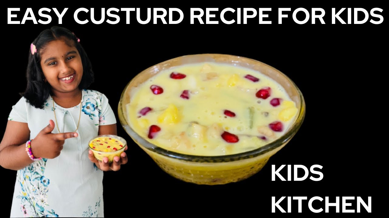 Mixed fruit custard || easy and simple fruit custard recipe for kids ...