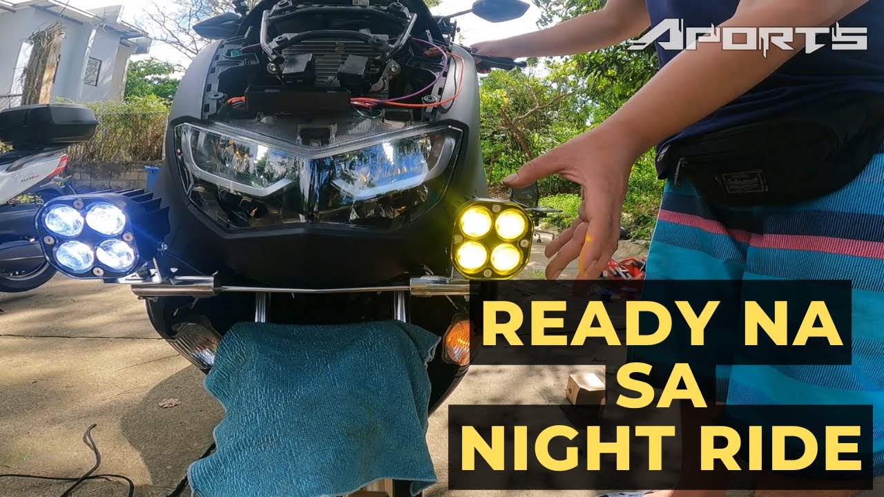 Installation ng AUX Lights at PIAA Horn for NMAX155 | READY NA SA ...