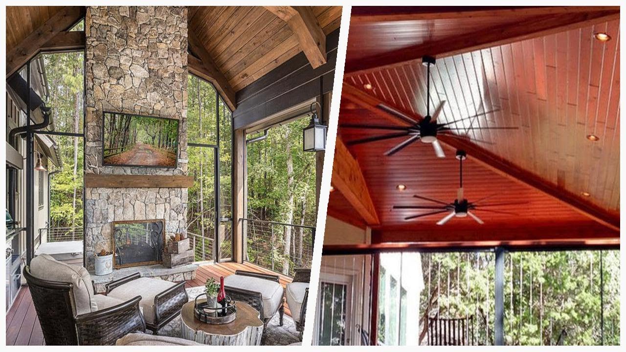 75 Huge Rustic Porch Design Ideas You'll Love ☆ - YouTube