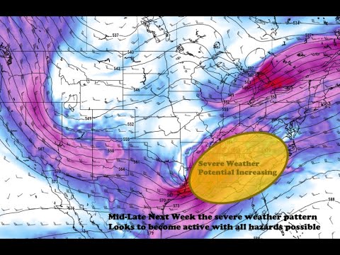 Active Severe Weather Pattern Likely to Continue - YouTube
