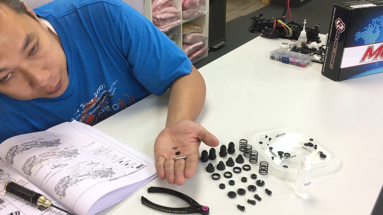 3RACING MINI-MG 組裝油壓秘訣介紹 (Bag6) 20180623(9/12) - YouTube