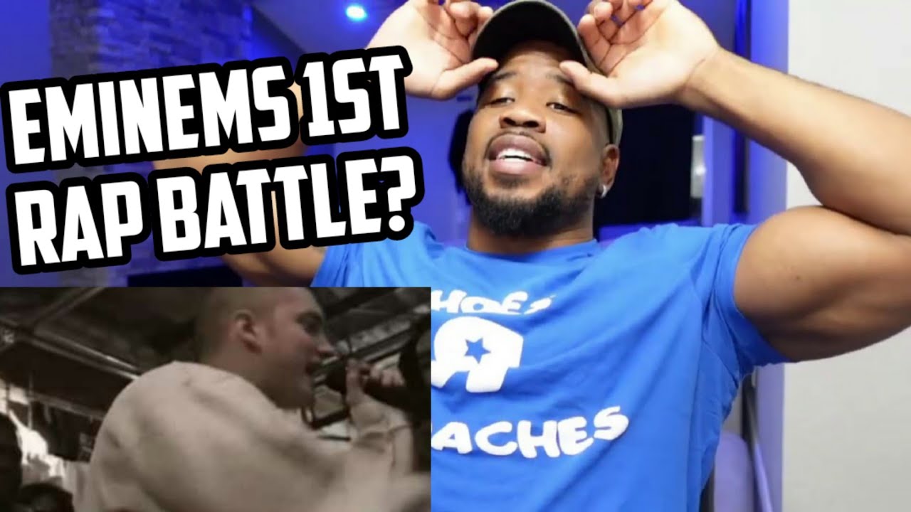 EMINEM'S 1ST RAP BATTLE? - DOPE SH...! - REACTION - YouTube