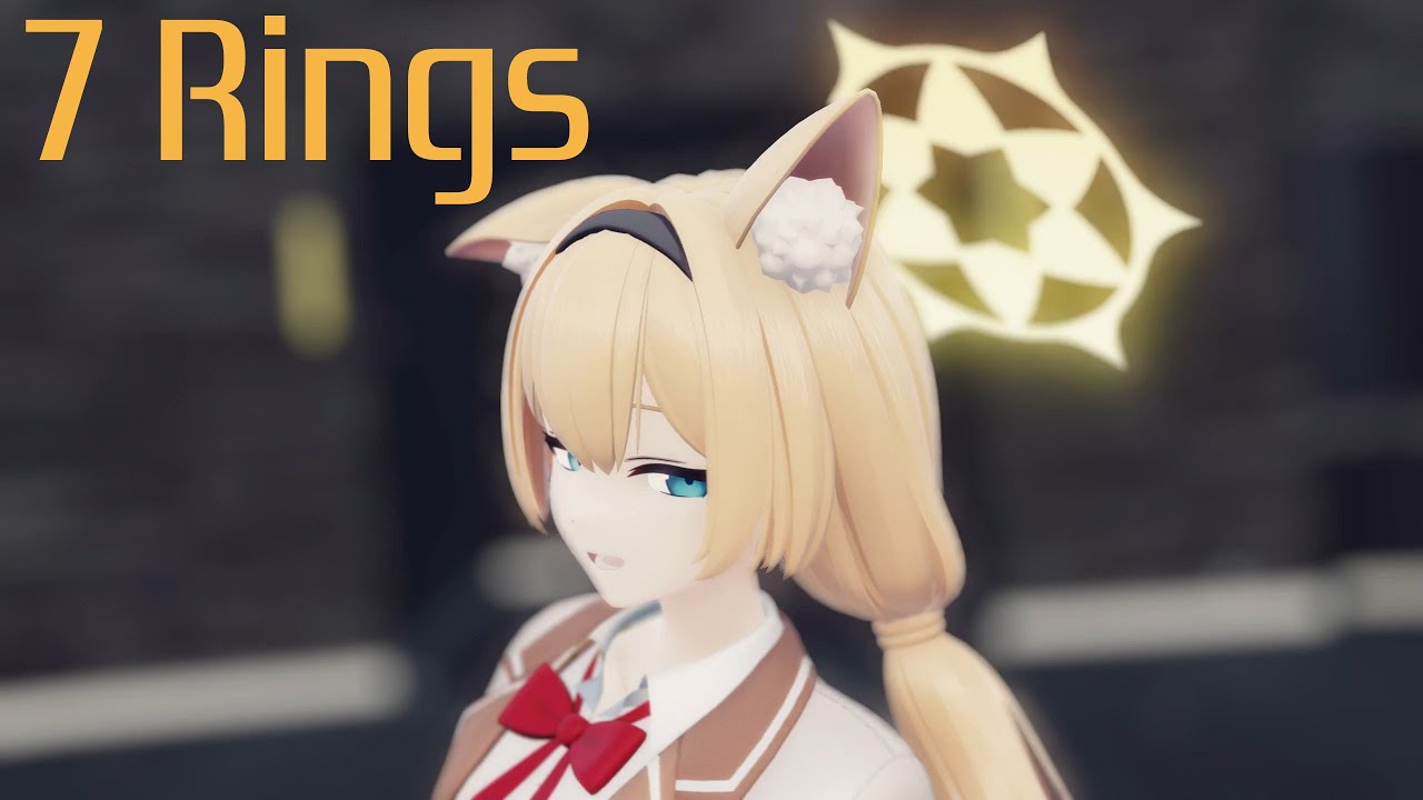 [Blue Archive MMD] 7 Rings - Mari (AI Cover) - YouTube