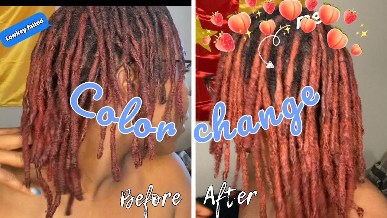 Dye my locs with me ☺️ - YouTube