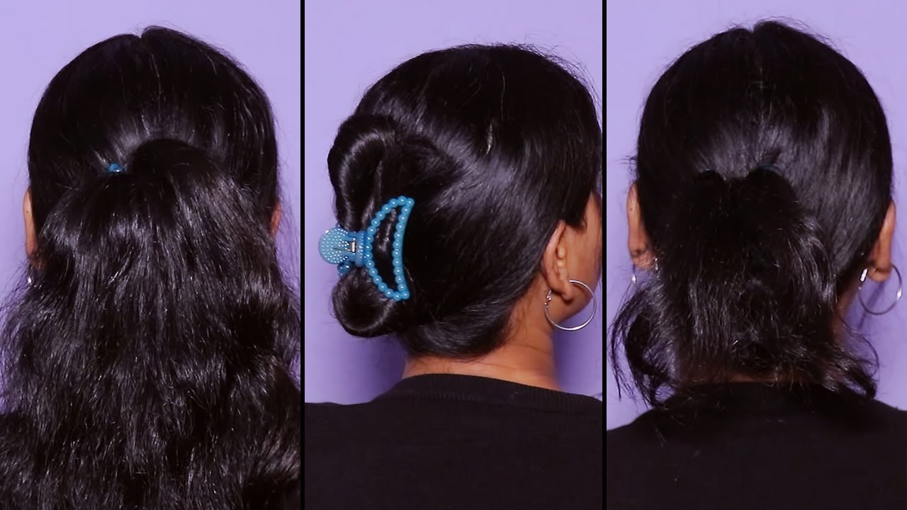 3 Amazing Daily Hairstyle With Clutcher You Should Try !! Everyday ...