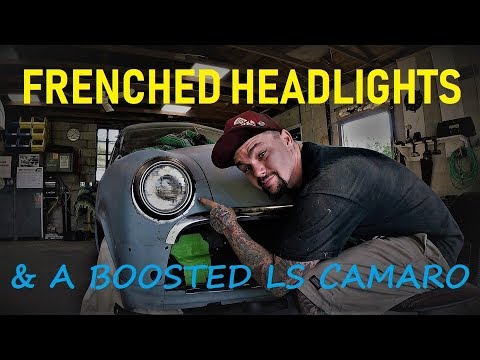 Puddin's Fab Shop: Frenching headlights on a 1950 Ford Shoebox, new ...